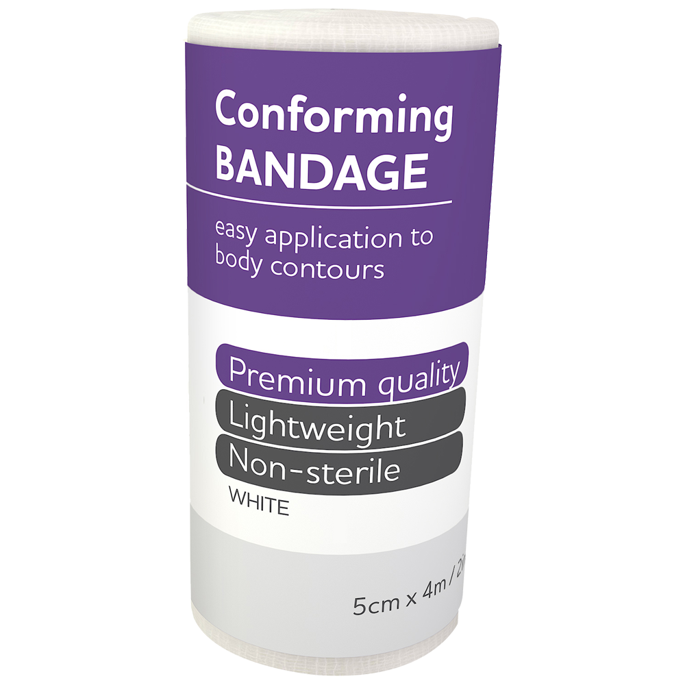 AEROFORM Conforming Bandage 5cm x 4m – Rhythm First Aid